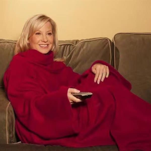 Pledd med ermer - Rød - Elkjøp | Elkjøp