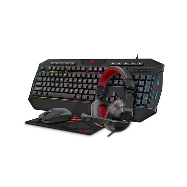 Havit Gaming-sæt med headset, tastatur, mus og musemåtte | Elgiganten
