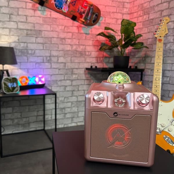 N-Gear Disco Star 710 karaokehøyttaler med Bluetooth og laserlysshow ...