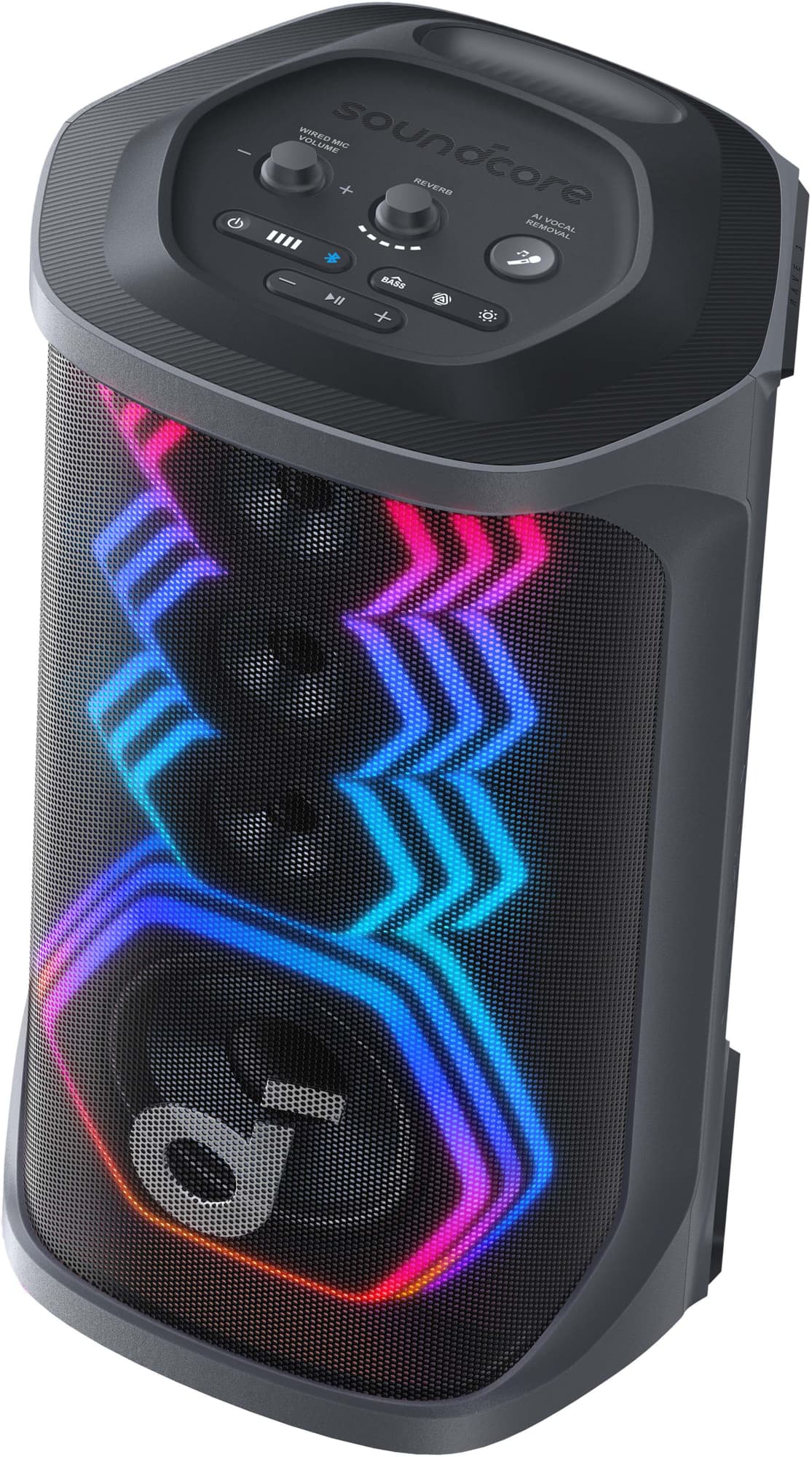 Soundcore Rave 3S bærbar trådløs høyttaler (sort) - Elkjøp | Elkjøp