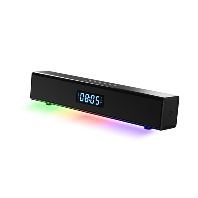 Stealth Light Up Soundbar with Digital Clock and Gaming Session Timer ...