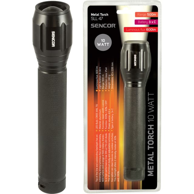 SENCOR Metal Flash-lys - Elkjøp | Elkjøp
