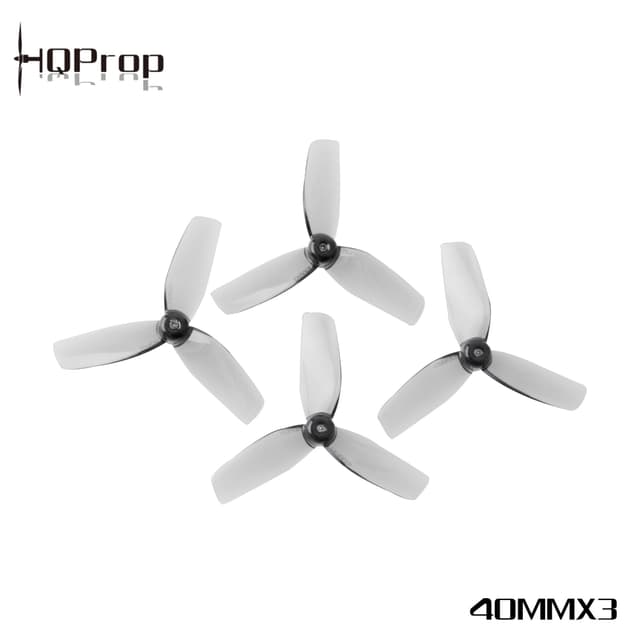 HQ Micro WHoop Prop 40mm Grey 1mm (2CW+2CCW) - Elkjøp