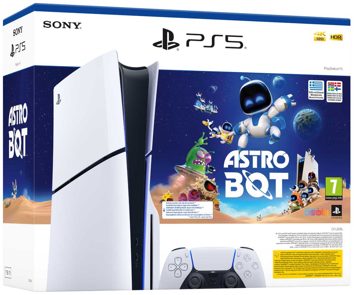 PlayStation 5 Slim Standard Edition (AstroBot bundle) - Elkjøp | Elkjøp