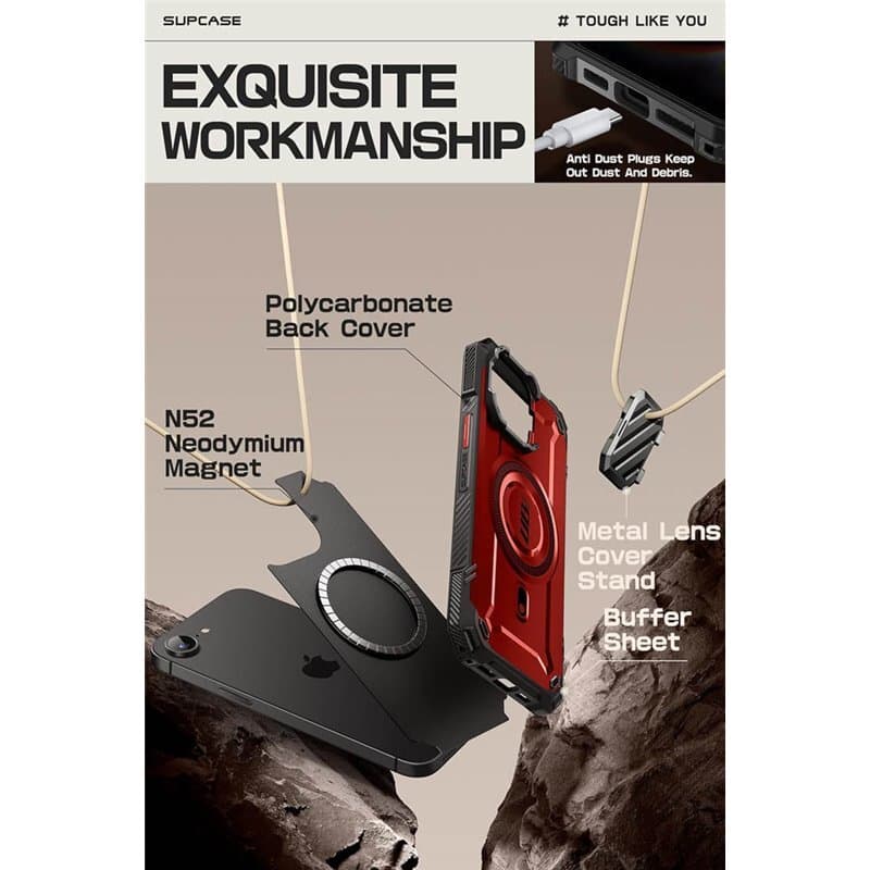 SUPCASE UB Mag XT deksel iPhone 16e - Ruddy - Elkjøp | Elkjøp