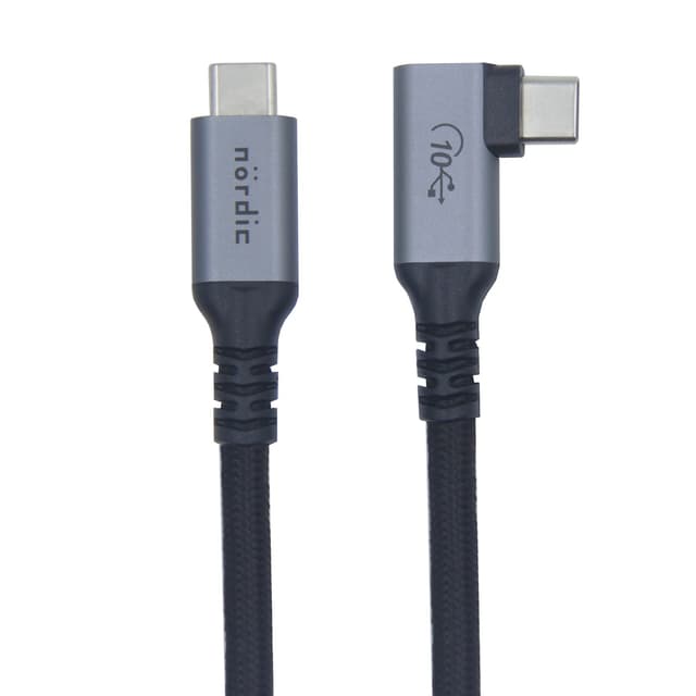 NÖRDIC 1,5m 10Gbps 5A Power Delivery PD100W Emarker USB3.2 Gen2 USB-C ...
