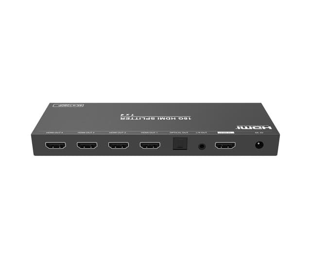 NÖRDIC 4K HDMI 2.0b Splitter 1 till 4 & Extractor Optisk SPDIF & Stereo ...