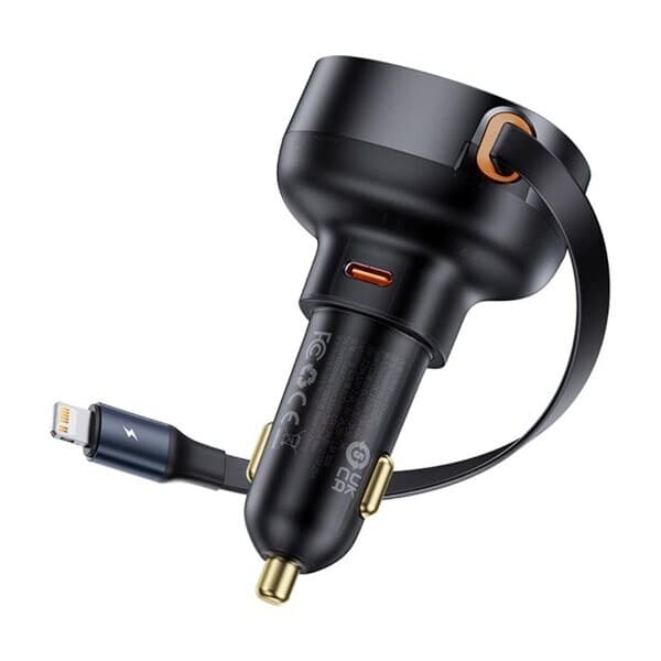 Baseus Enjoyment Pro billader 60 W med uttrekkbar USB-C-kabel - Elkjøp