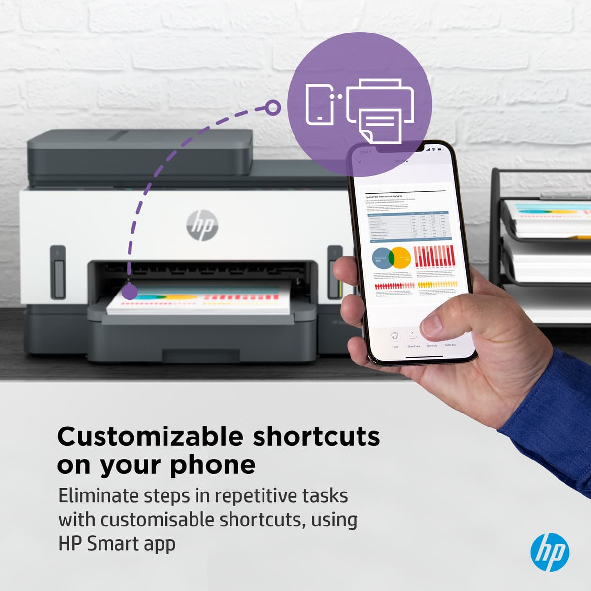 HP Smart Tank 7308 All-in-One bläckstråleskrivare - Elgiganten