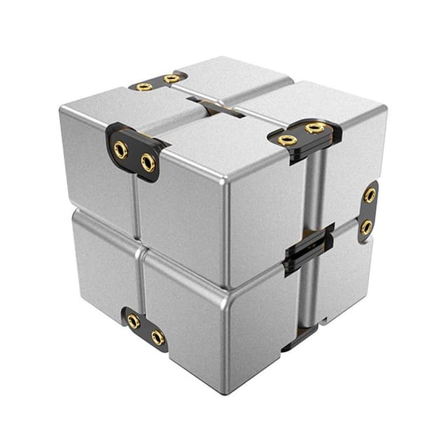Fidget Toy Stress Relaxation Infinite Cube Flip Cube Sølv - Elkjøp