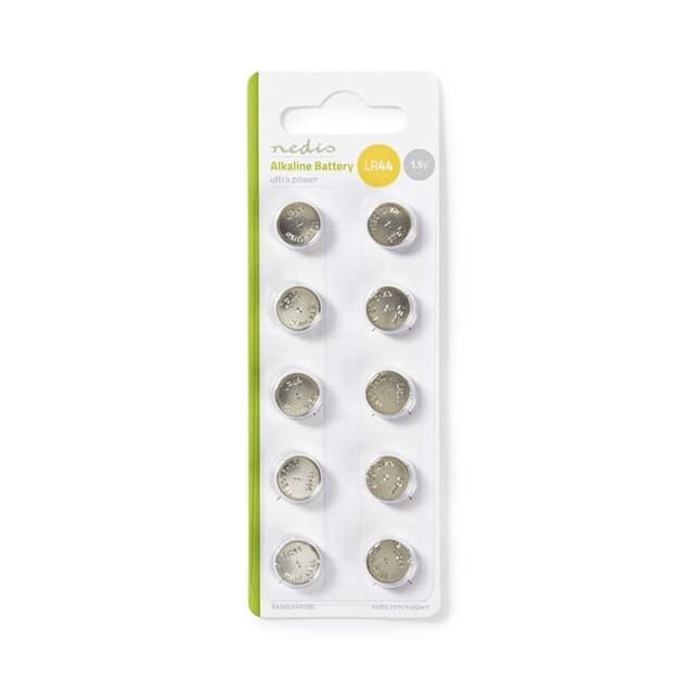 Nedis Alkaline Battery LR44 | 1.5 V DC | 10-Pakke - Elkjøp | Elkjøp