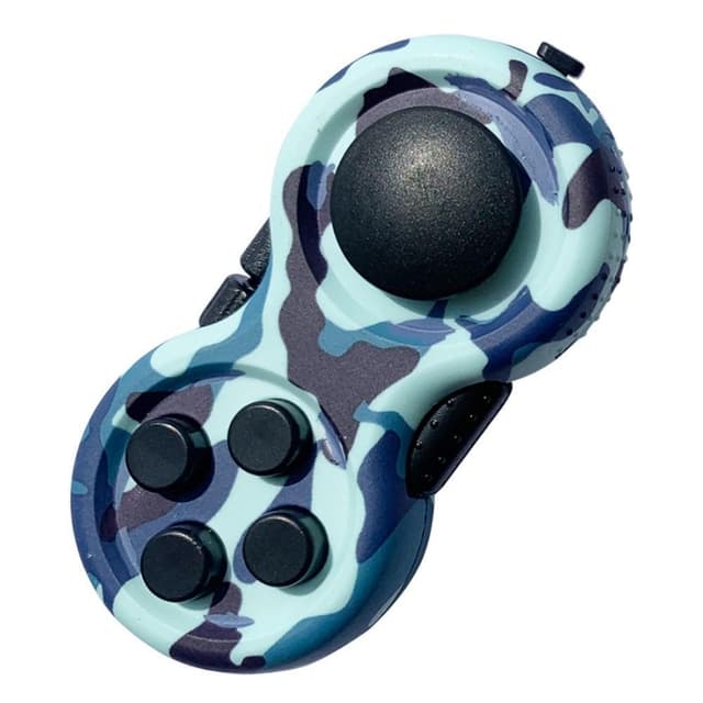 Fidget Spinner Relaxation Pill Joystick med nøkkelring - Kamo Blå ...