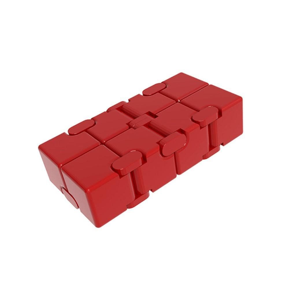 Fidget Spinner Relaxation Infinite Cube Metal Flip Cube Rød - Elkjøp ...