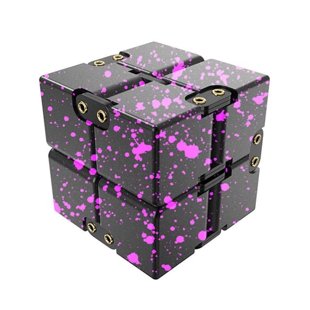 Fidget Toy Stress Relaxation Infinite Cube Flip Cube Svart-Rose ...