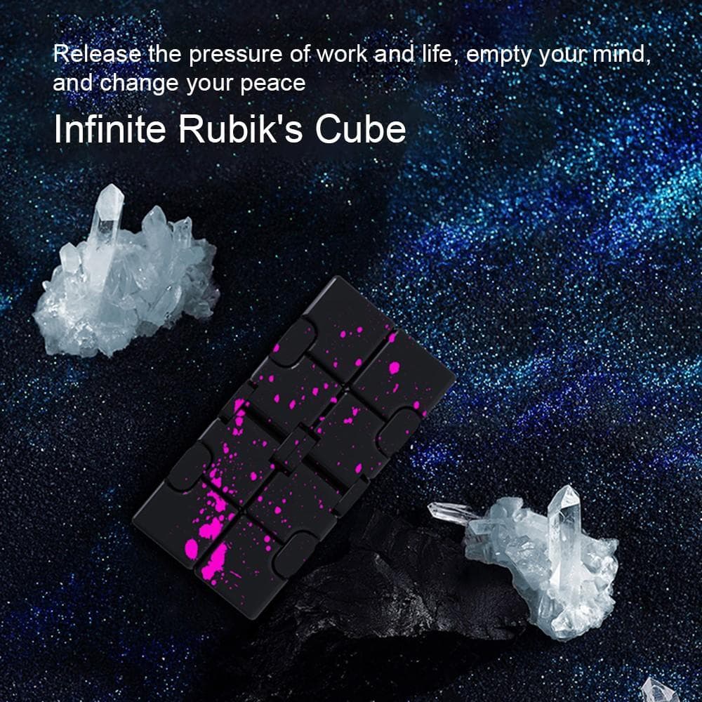 Fidget Toy Relaxation Infinite Cube Metal Flip Cube Blå-Rose - Elkjøp ...