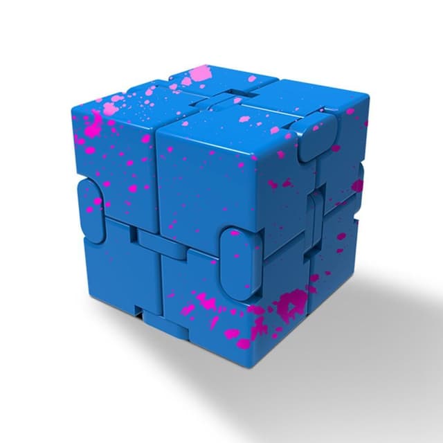 Fidget Toy Relaxation Infinite Cube Metal Flip Cube Blå-Rose - Elkjøp ...