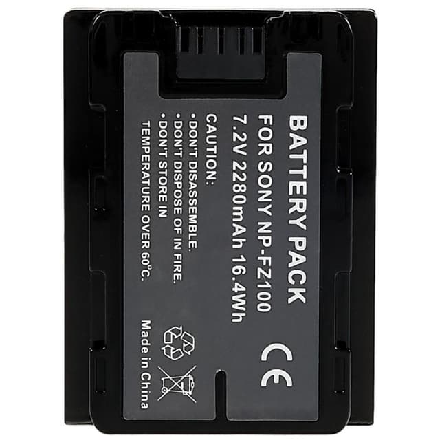 NP-FZ100 Batteri till Sony A7M3 / A7R3 / A7R111 / ILCE-9 / A6600 / A9M2 ...