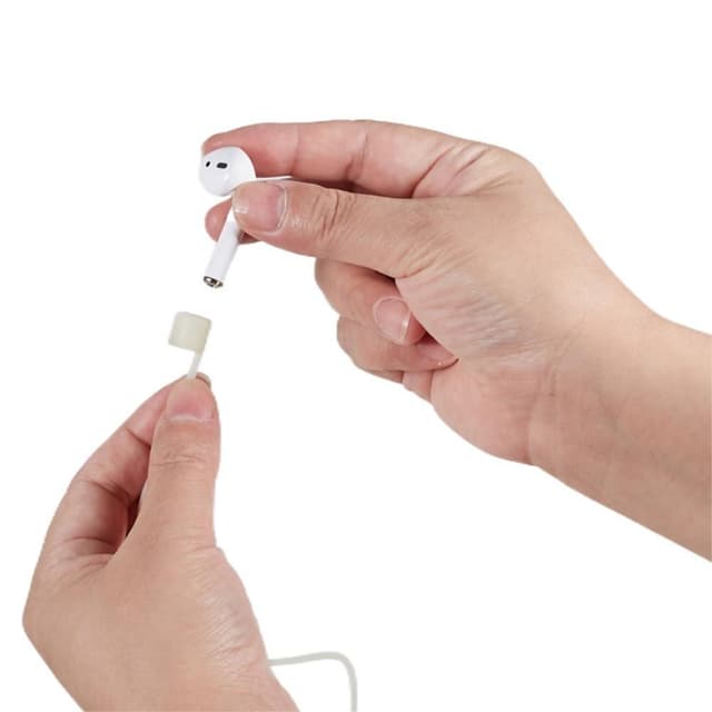 70 cm silikonhalsrem för Apple AirPods - Transparent - Elgiganten