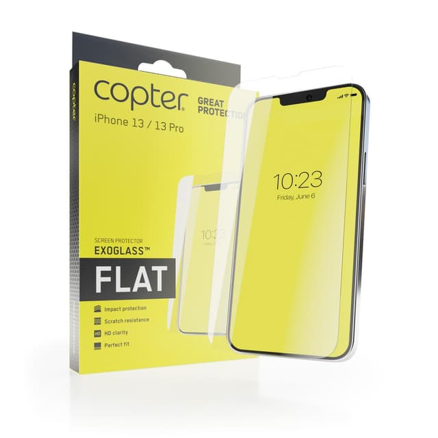 Copter Exoglass Flat till iPhone 13 / 13 Pro - Elgiganten