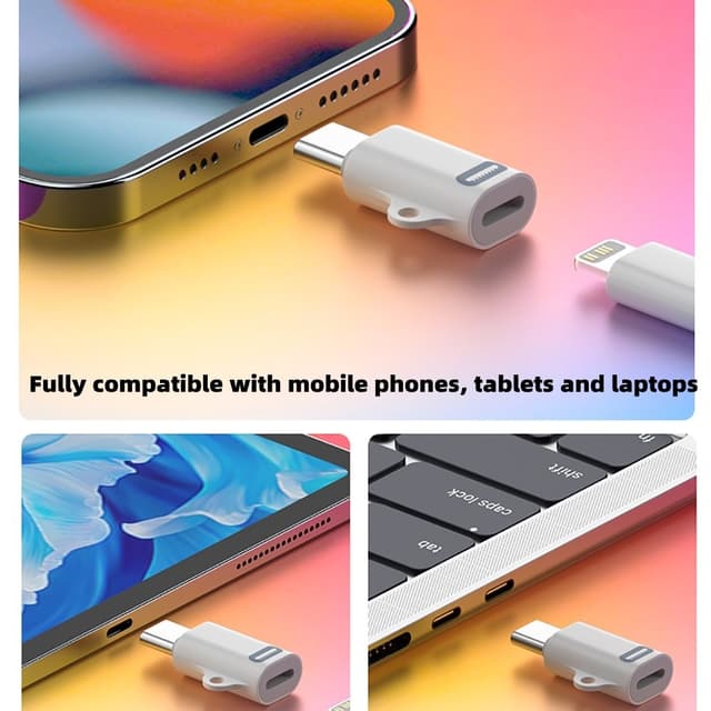 Lightning til USB-C-adapter for iPhone 15 - Elkjøp