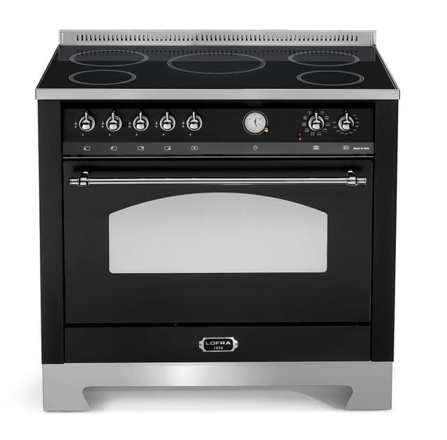 Komfyr - Dolce Vita 90 cm (1 ovn) (Svart/Krom) Induksjon - Elkjøp