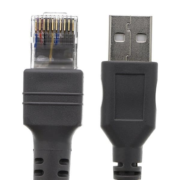 USB-kabel Spiral USB til RJ45 til Honeywell / Zebra / Symbol 5m - Elkjøp