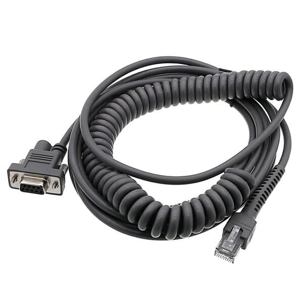 Strekkodeskannerkabel Spiral - RJ45 til RS232 til Honeywell / Zebra ...