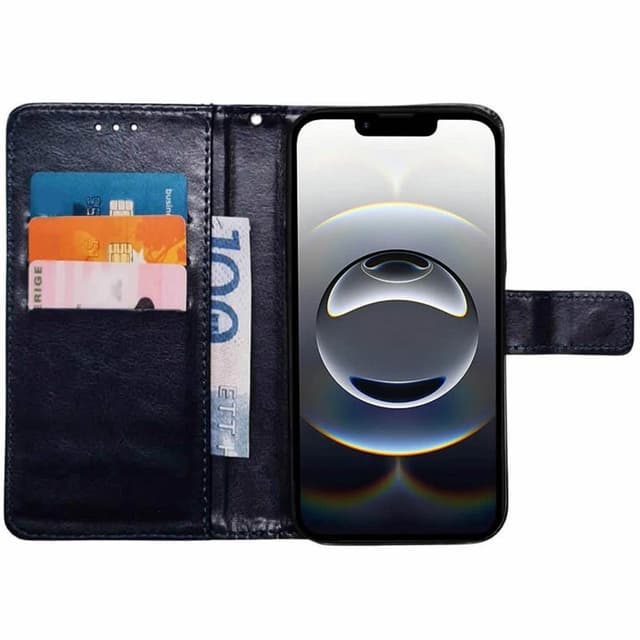 Wallet cover 3-kort til iPhone 17e - Mørkeblå | Elgiganten