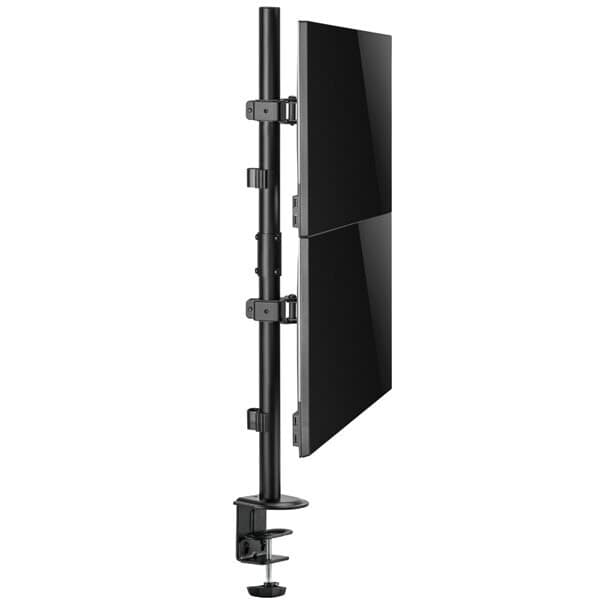 Vertikalt skrivebordsfeste for 2 dataskjermer 17-32"" - Elkjøp | Elkjøp