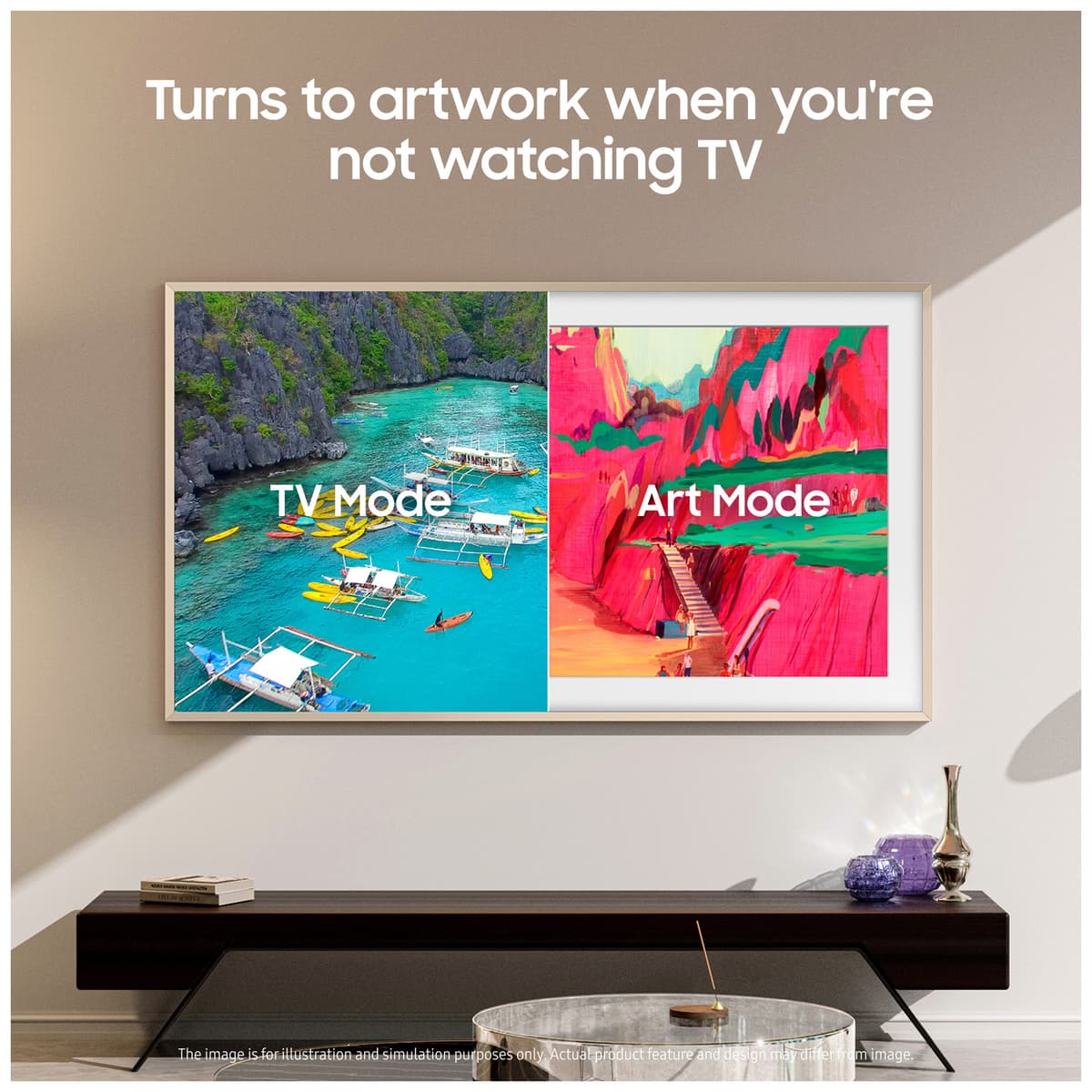 Samsung 55” The Frame 4K QLED Smart-TV (2025) - Elkjøp