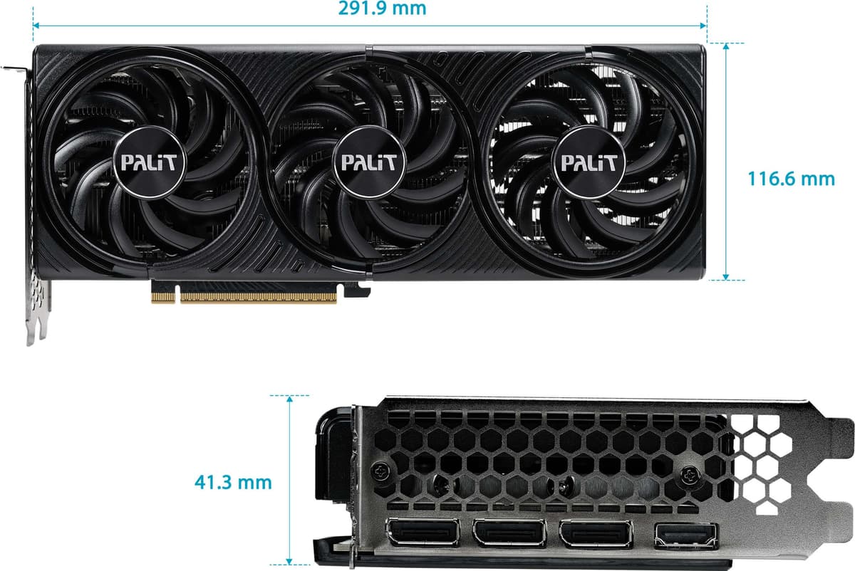 Palit GeForce RTX 5070 Infinity grafikkort (12 GB GDDR7) - Elgiganten
