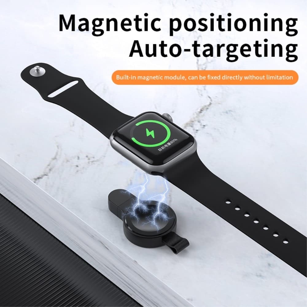 Trådløs hurtiglader magnetisk til Apple Watch Series 1-8 USB-C - Elkjøp ...