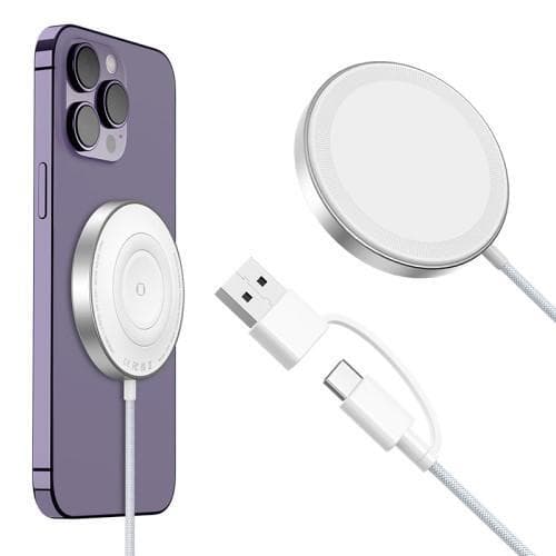 Dobbeltsidig magnetisk lader for Apple Watch mobilhodetelefon - Elkjøp