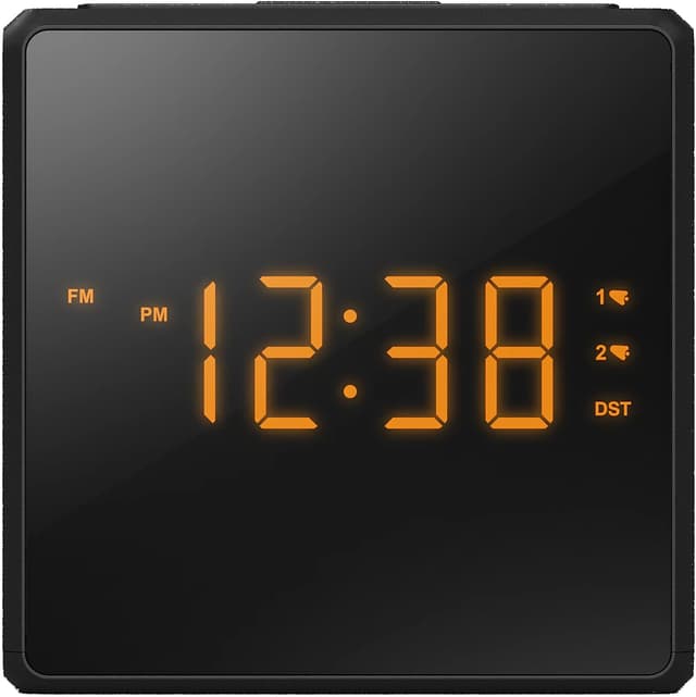 Philips R4500 digital clockradio (sort) | Elgiganten | Elgiganten