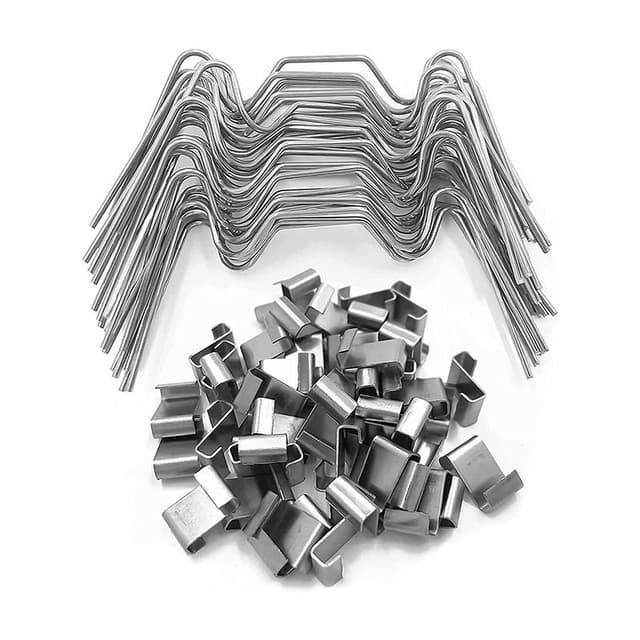 Kasvihuonekiinnikkeet ruostumattomasta teräksestä 100 kpl - Gigantti verkkokauppa