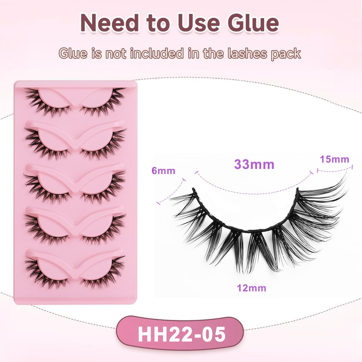 5 par naturliga lösögonfransar - HH22-05 - Elkjøp | Elkjøp