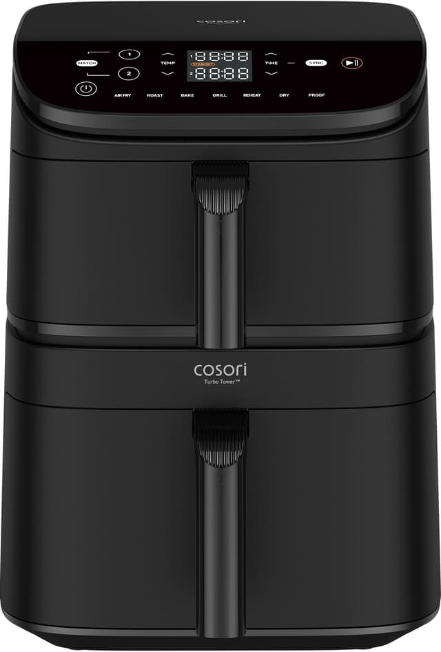 Cosori Turbo Tower airfryer KAAPAFCSNEU0244Y (sort) | Elgiganten