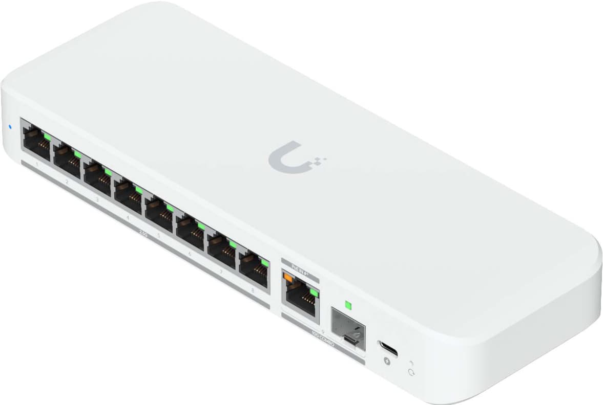 Ubiquiti UniFi USW Flex 8-porters 2,5G nettverk switch - Elkjøp | Elkjøp