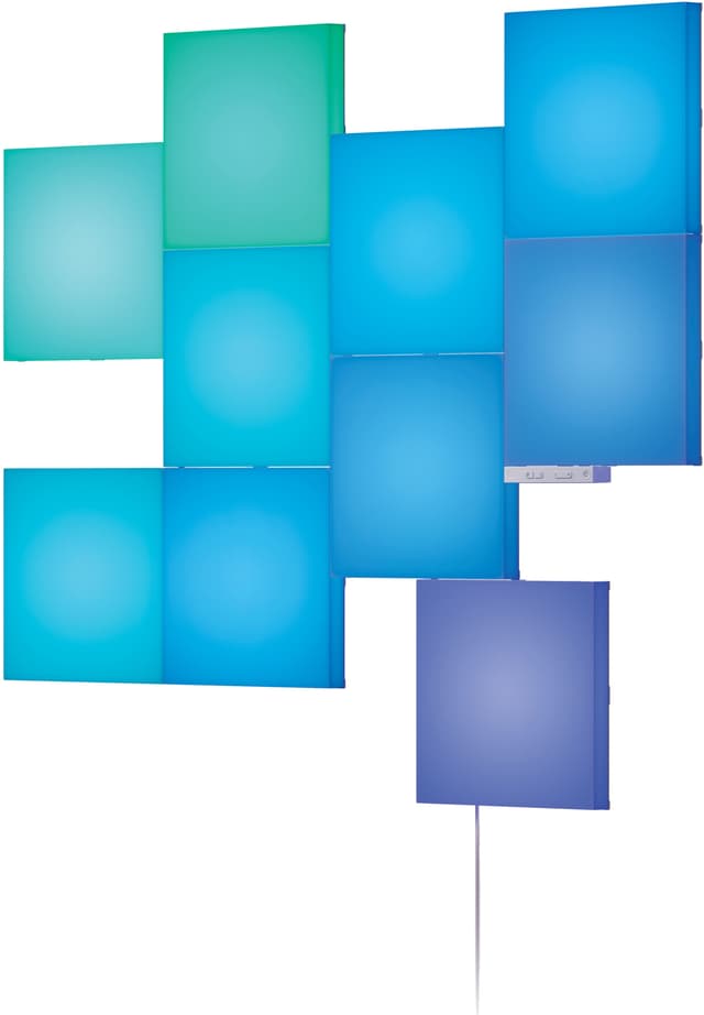 Nanoleaf Blocks texturerad fyrkantig tilläggssats N8100K02-10BS (10 ...