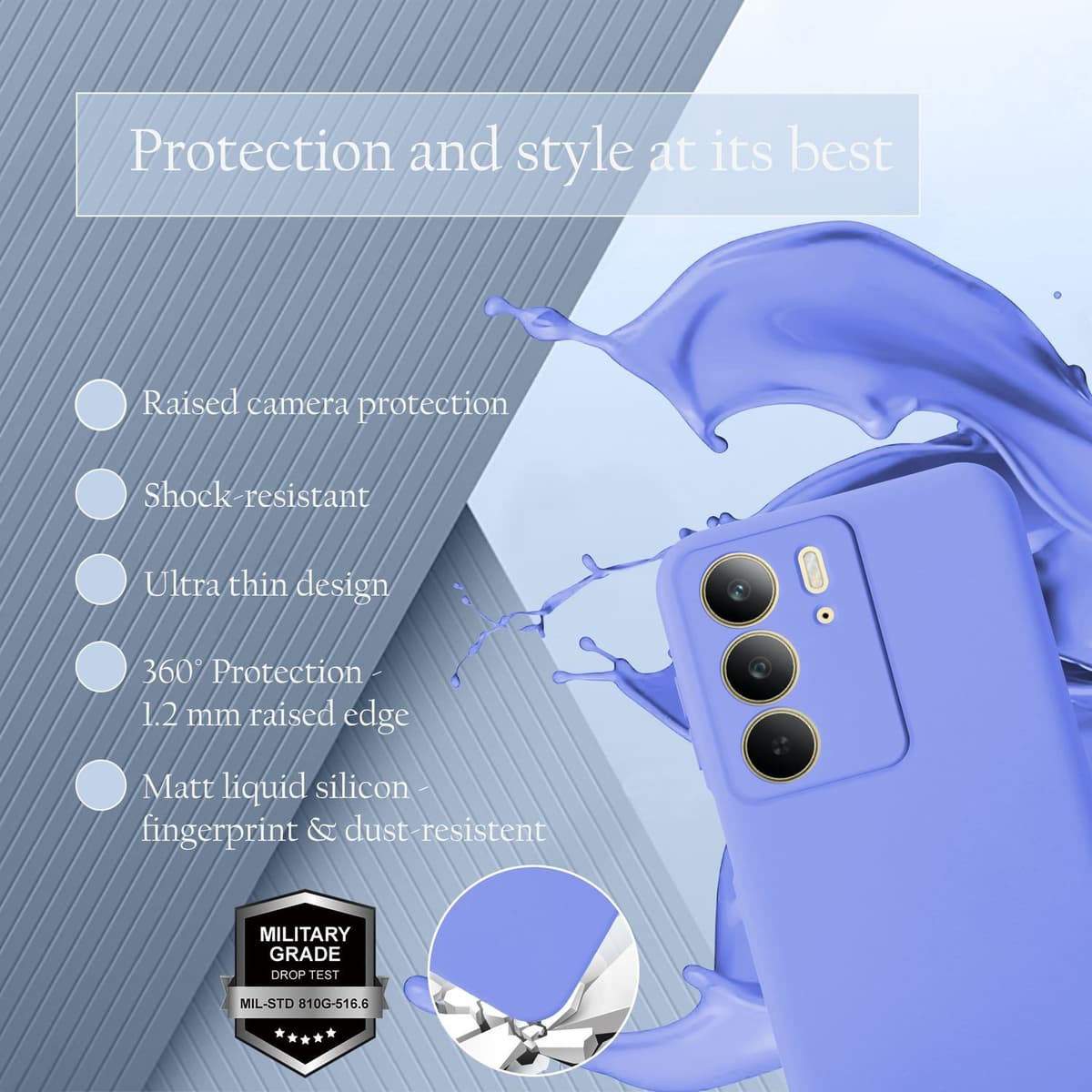 Realme C75 deksel case cover (lilla) - Elkjøp