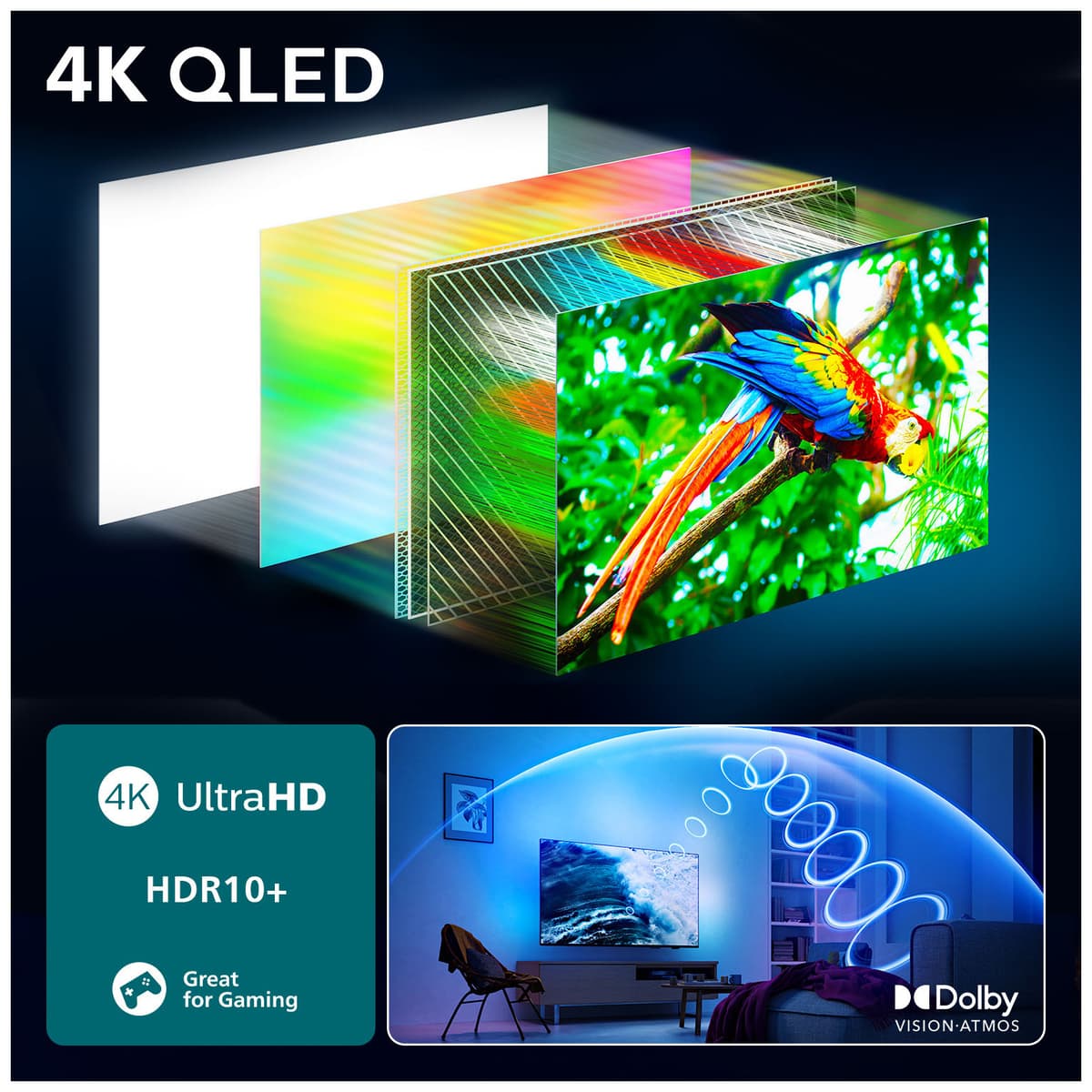 Philips 65” The One PUS9000 4K QLED Smart-TV (2025) - Elkjøp | Elkjøp