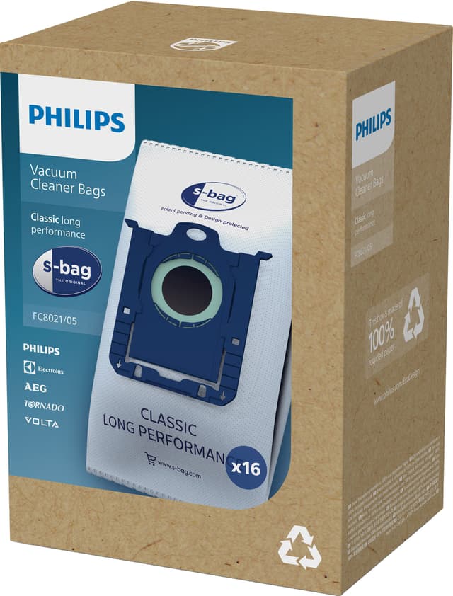 Philips s-bag Classic støvsugerposer FC8021/05 - Elkjøp