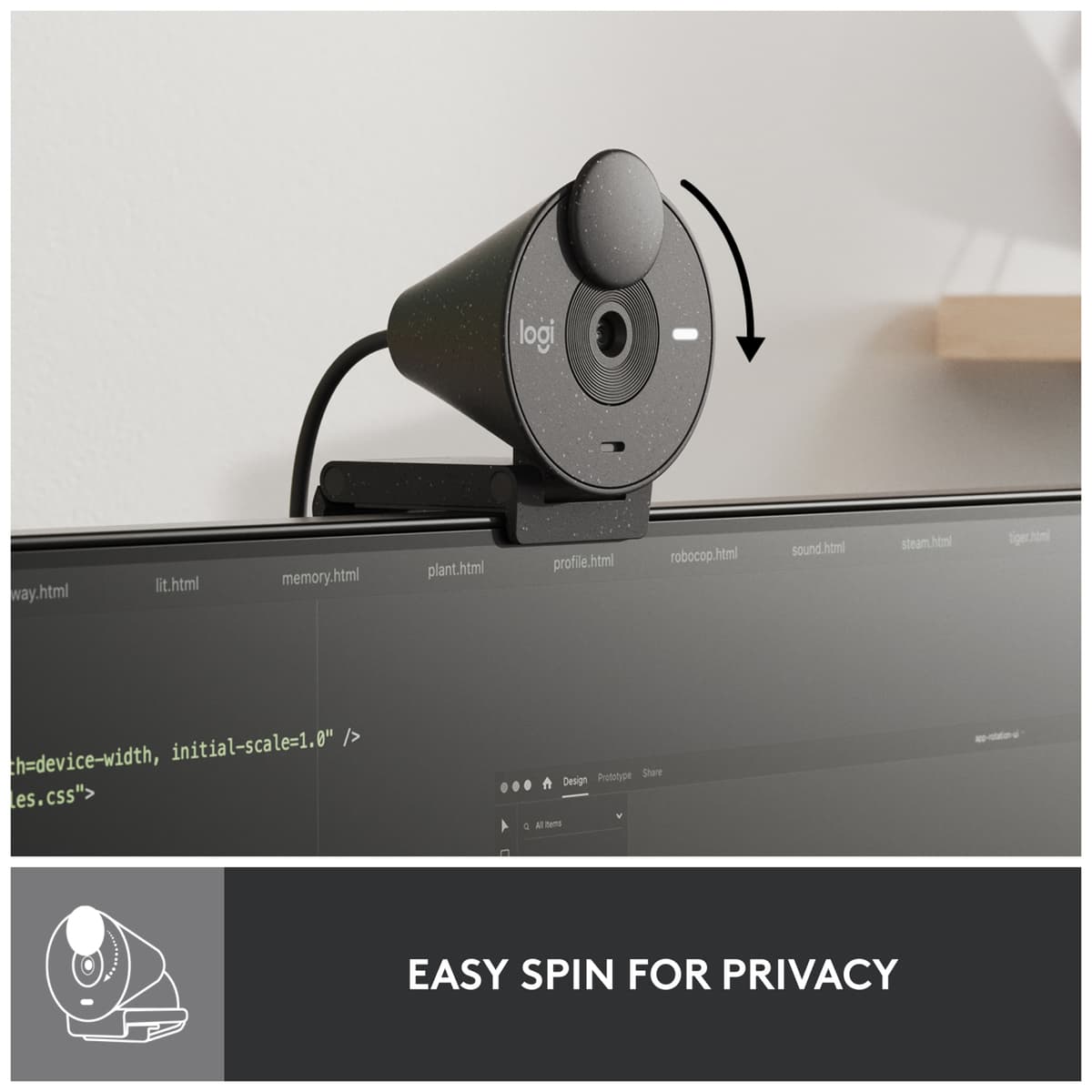 Logitech Brio 300 webkamera (sort) - Elkjøp