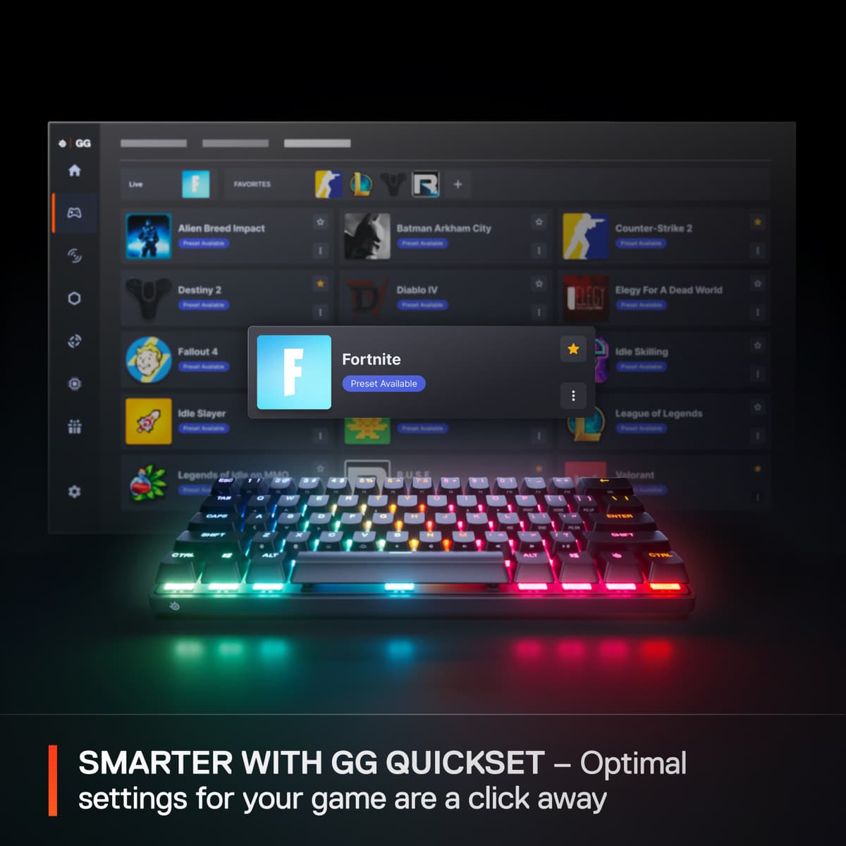 SteelSeries Apex Pro Mini Gen 3 pelinäppäimistö - Gigantti