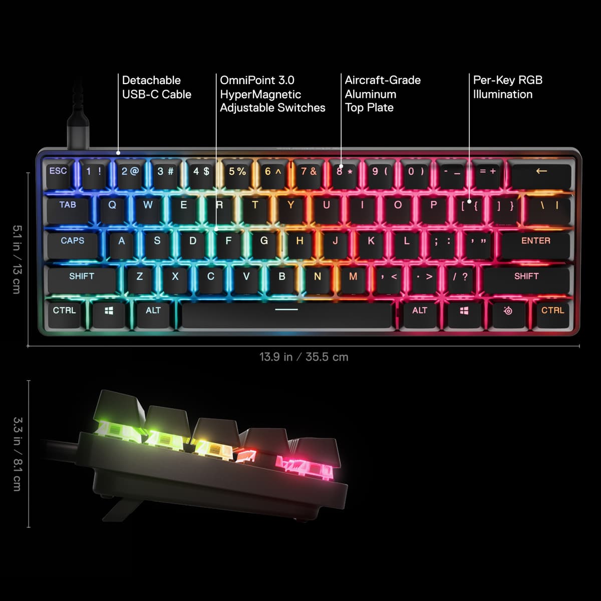 SteelSeries Apex Pro Mini Gen 3 tangentbord gaming - Elgiganten