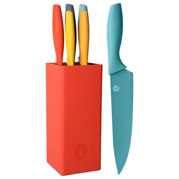 Masterchef Vivid Knivsæt med 5 knive - Farverig - Kendt fra MasterChef ...