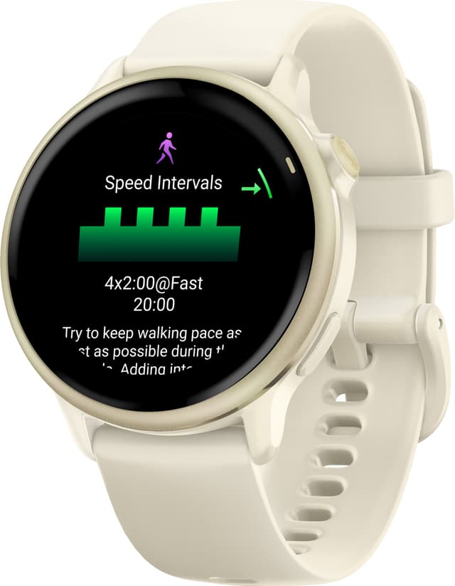 Garmin Vivoactive 6 smartwatch 42mm (Bone/Lunar Gold) - Elgiganten