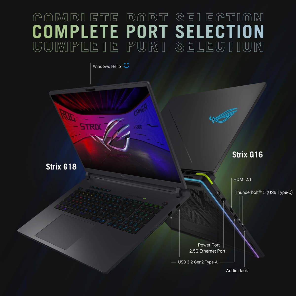 Asus ROG Strix G18 G815LR U9-285H/32/1TB/5070Ti bärbar dator för gaming ...