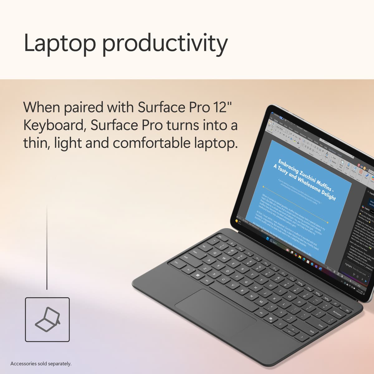 Microsoft Surface Pro 8C/16/256GB 12" Copilot+ PC - Elkjøp