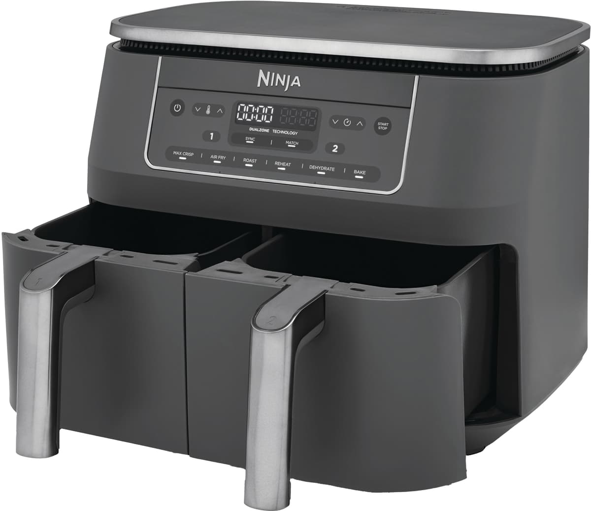 Ninja Dual Zone Air Fryer DZ300EU (Gun metal grå) - Elgiganten